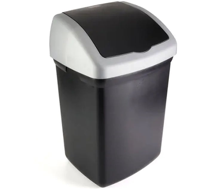Buy WOODLY Flip Top Bin, Black, 32L Plastic Dustbin (Black) in Bulk ...