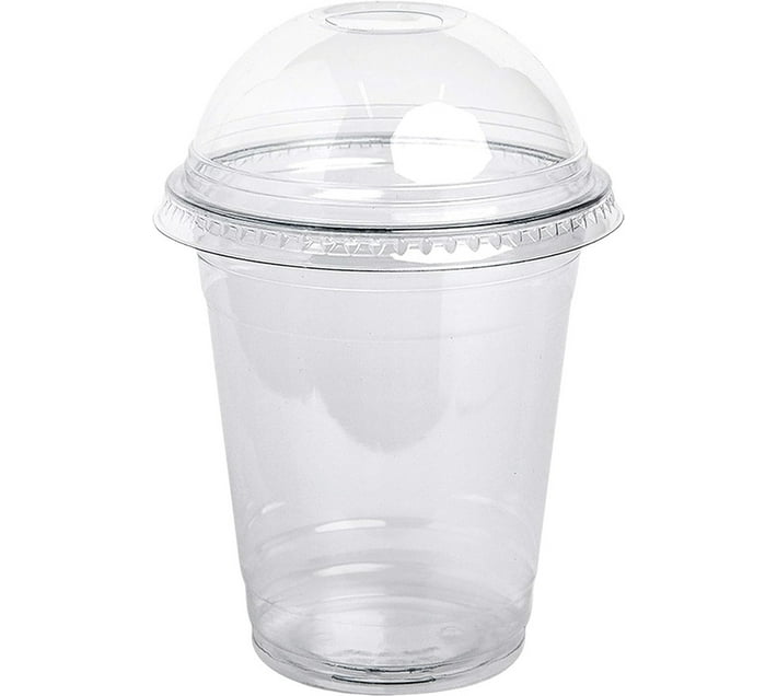 Zibo (Pack of 50) Clear Plastic Disposable Drinking Cups / Glasses ...