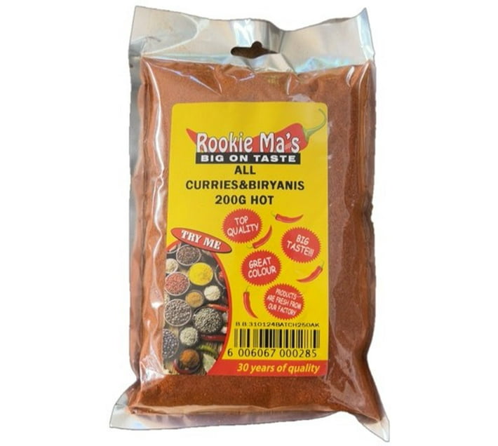 Rookie Mas Rookie Mas All Curries & Breyanis Mixed Masala Hot (200 g ...
