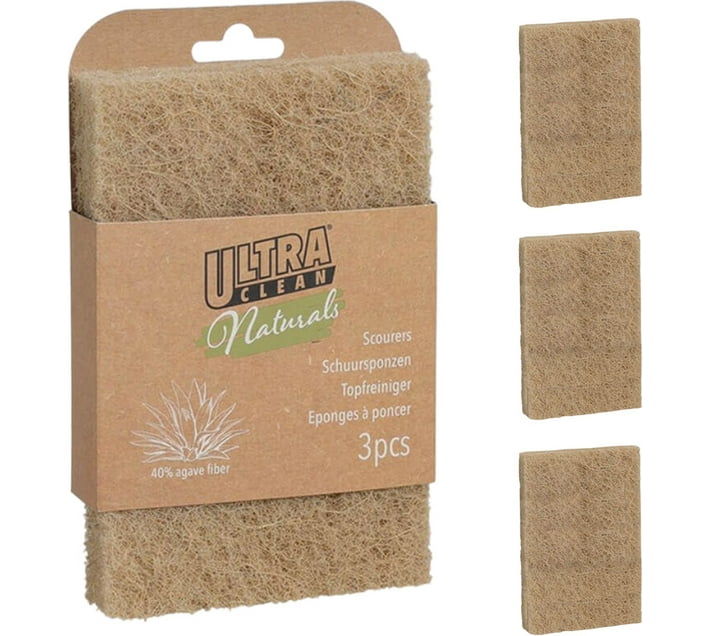 ECO Environmental Scouring Pad & Dishwashing Sponges - Set of 3 Scrub ...