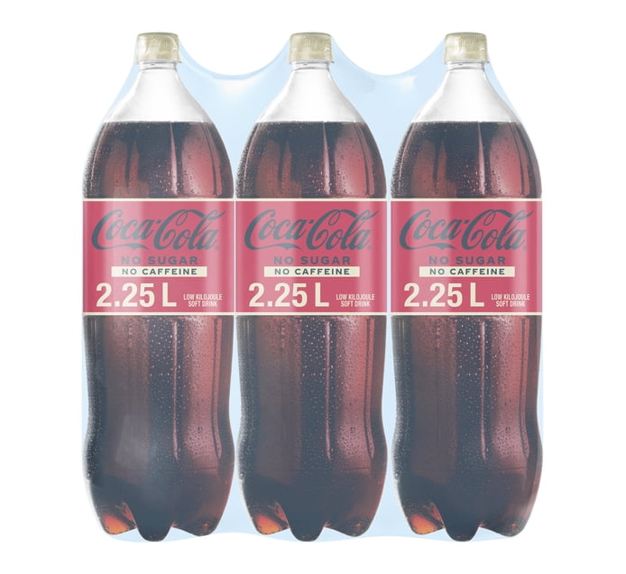 Buy Coca-Cola Zero Sugar No Caffeine Low Kilojoule Soft Drink 6 x 2.25L ...