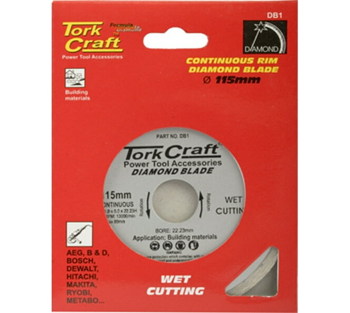 Diamond Blade Continuous Rim 115mm - 3 Pack | Makro