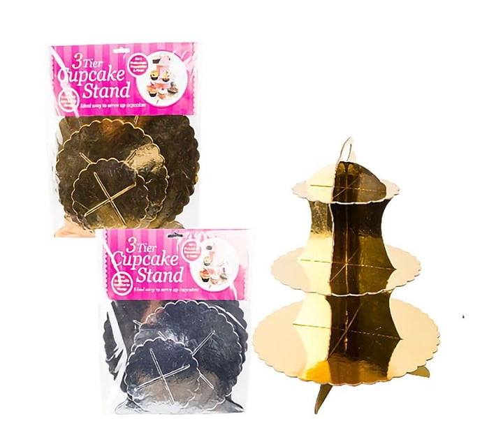 Someone’s in a Makro Cake Stand Paper 3-Tier Metallic - 6 Pack Mood