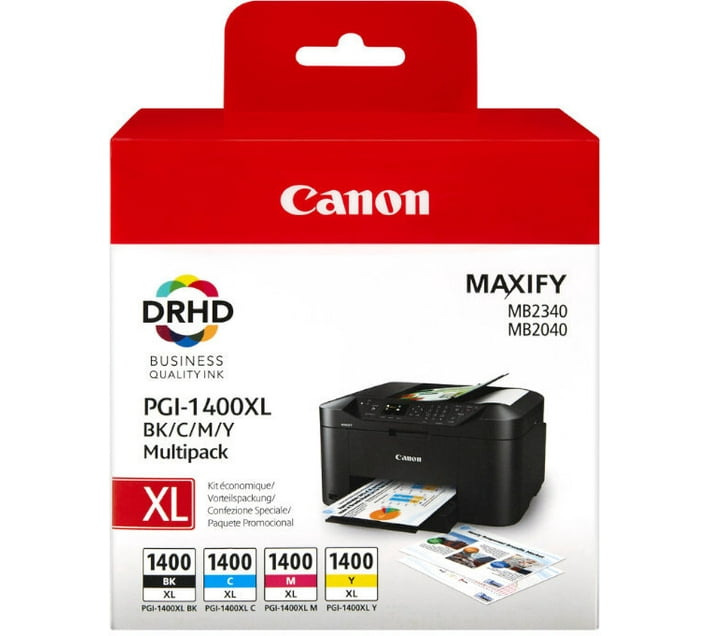 Buy Canon 1400XL Black, Cyan, Magenta, Yellow Ink Cartridge () in Bulk ...