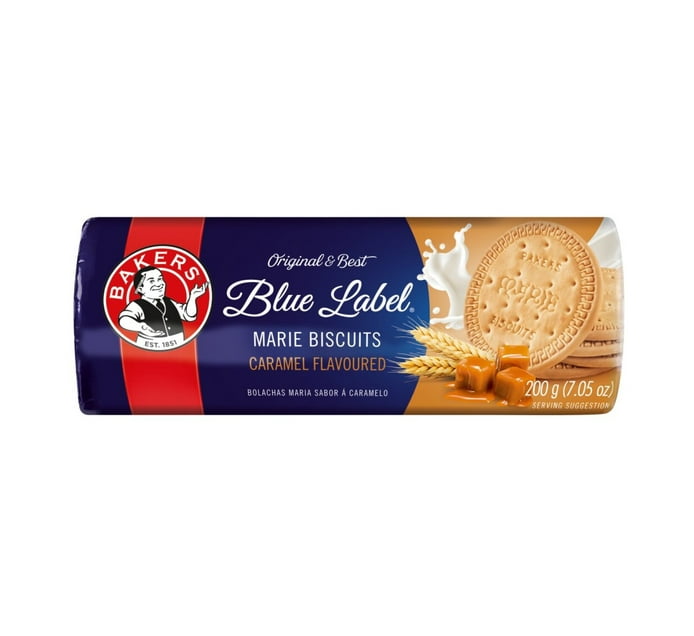 Bakers Blue Label Marie Biscuit Caramel (12 x 200G) | Makro