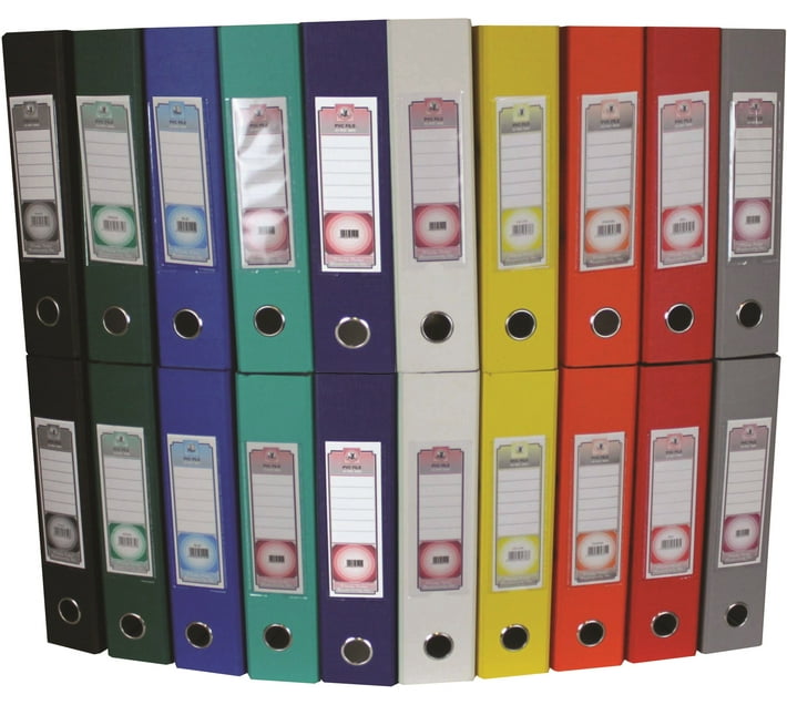 Buy Files PVC POLYPROP LEVER ARCH (Set of 20, Multicolour) in Bulk ...