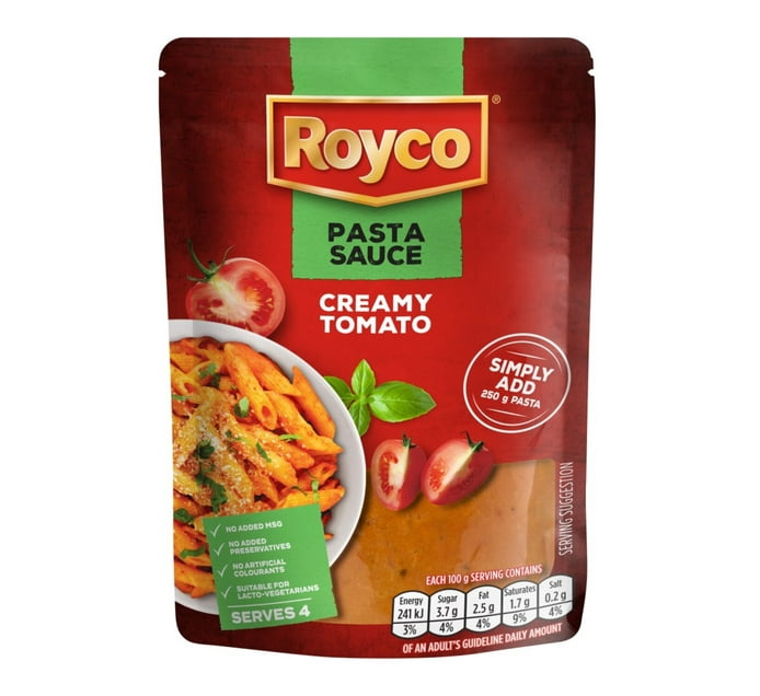 Buy Royco Wet Pasta Sauce 400g Tomato in Bulk | Makro Business