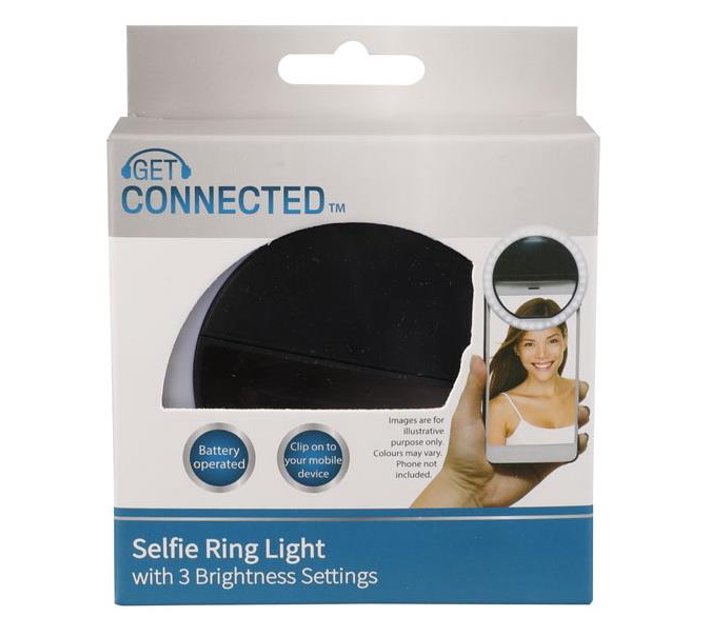 Someone’s in a Makro Mobile Selfie Ring Light 2XAAA Batteries Mood