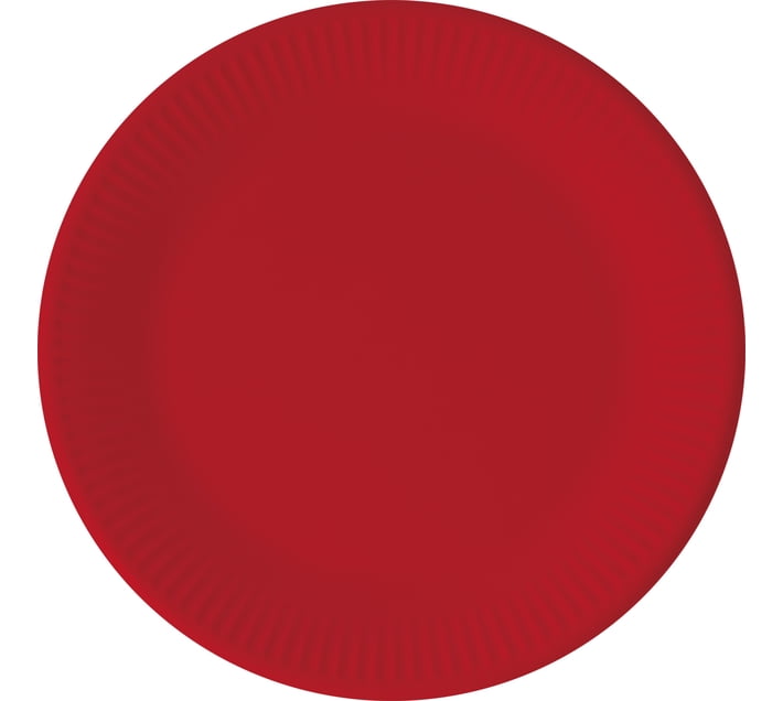 decorata SOLID RED PAPER PLATES LARGE 23CM 8CT NG Dinner Plate () | Makro