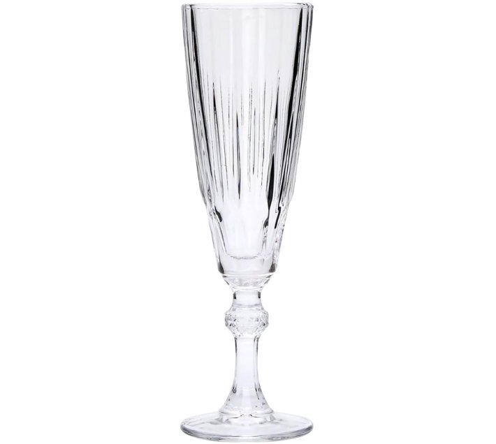 Kitchen World (Pack of 6) sd846-18 Champagne Glass Set (220 ml, Glass ...