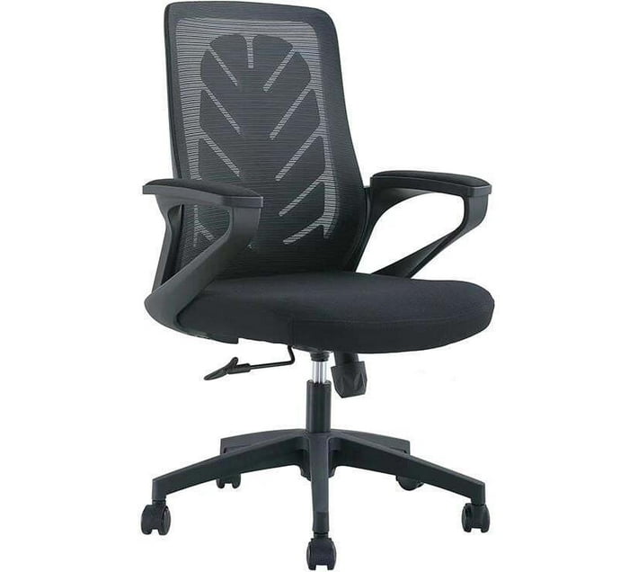GOF Furniture GF-AOC-BLK Office Adjustable Arm Chair | Makro