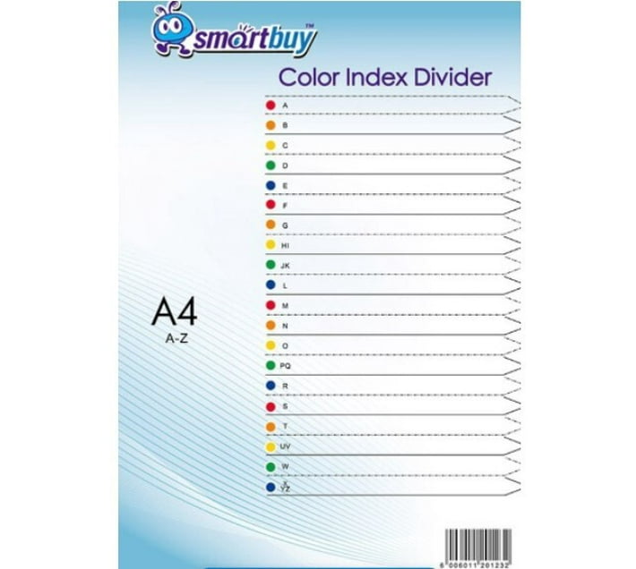 Smartbuy SMA004 Binder Index Divider (Compatible Paper Size A4) | Makro