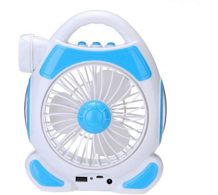 Generic 5W LED Portable Rechargeable Emergency Fan F50-8-1389 USB Cable ...