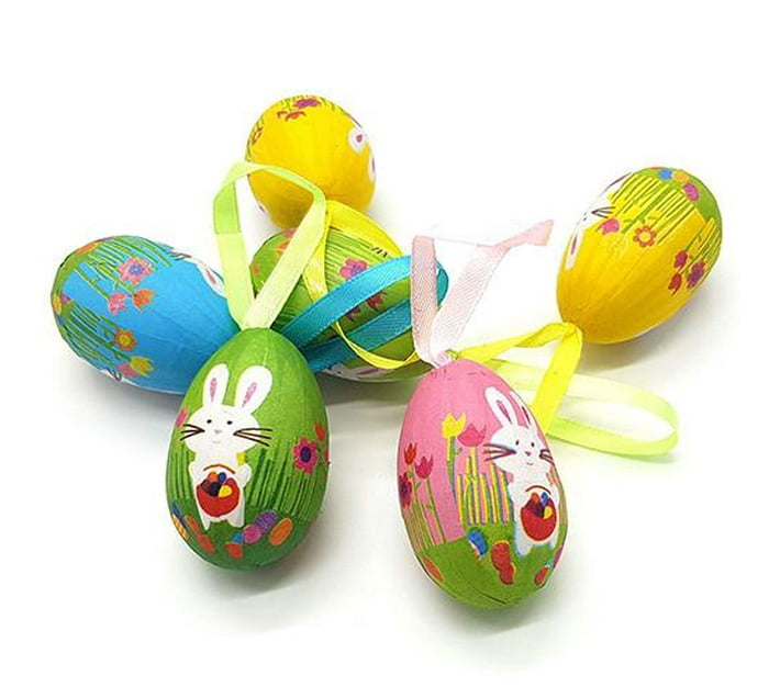 Easter Eggs Hanging Decor – Easter Egg Table Decor- 6 Pack | Makro