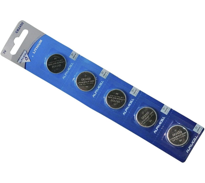 Alphacell Lithium 2450 5pc Alkaline Battery Battery (Pack of 5) | Makro