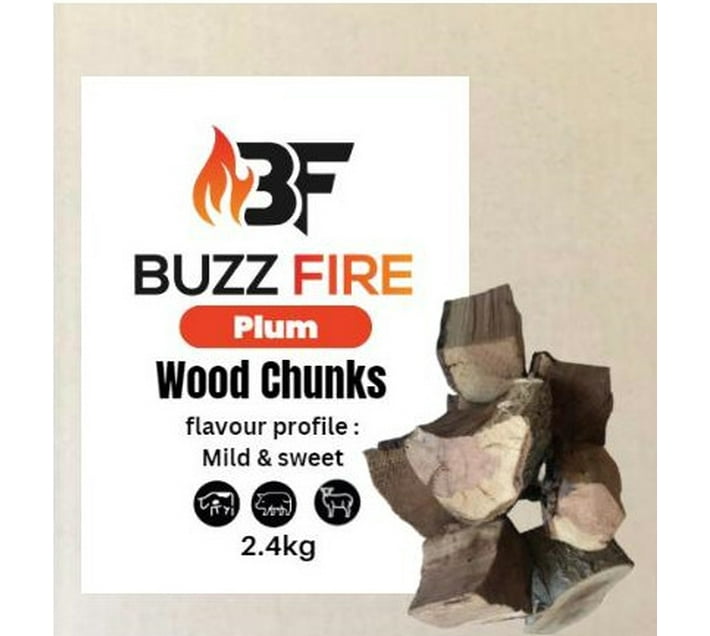 Buzz Fire Plum Wood Chunks (2.4 Unit) | Makro