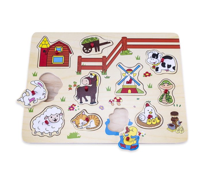 Someone’s in a Makro Snookums Wooden Puzzle - Farm Mood