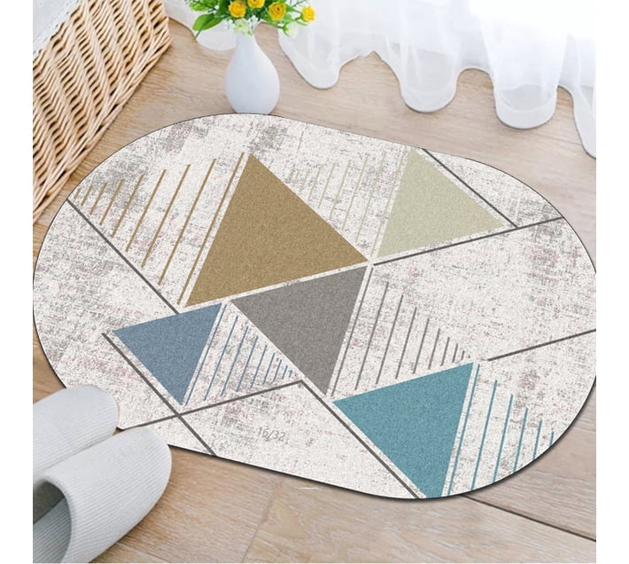 Fine Living Polyester Bathroom Mat (Multicolor, Medium) | Makro