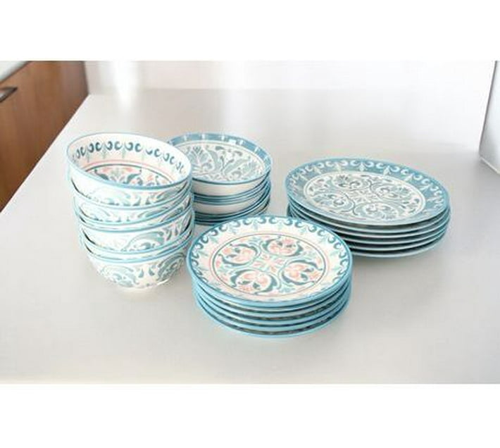 Danny Home Pack of 24 Ceramic SF14-24T Dinner Set () | Makro