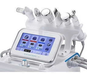 GLsa 6 in 1 Facial Deep Cleaning Water Oxygen Device H2O2 Bubble facial ...