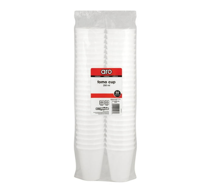 Buy Aro Fomo Cups (20 x 250ml x 50's) in Bulk | Makro Business