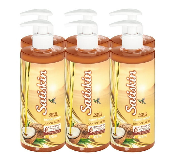 Satiskin Hand Wash Cocoa Butter (6 x 475ml) | Makro
