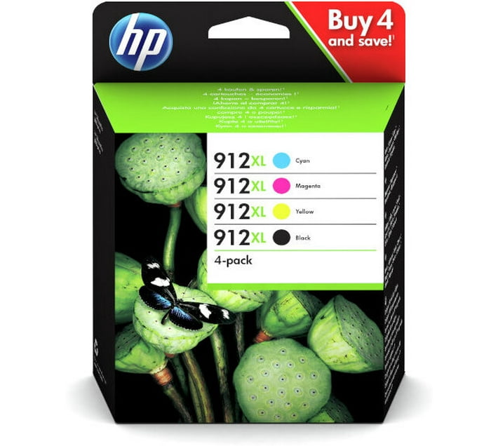 Buy HP 912XL Original Black and Tri Colour Combo Pack Ink Cartridge ...