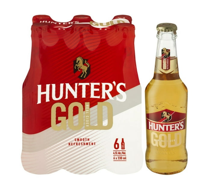 Buy Hunter's Gold Cider 6 x 330ml in Bulk | Makro Business