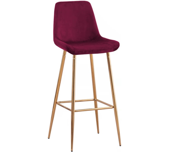 Buy Jost KTY-963 Fabric Bar Stool (Finish Colour - Red, Assembly ...