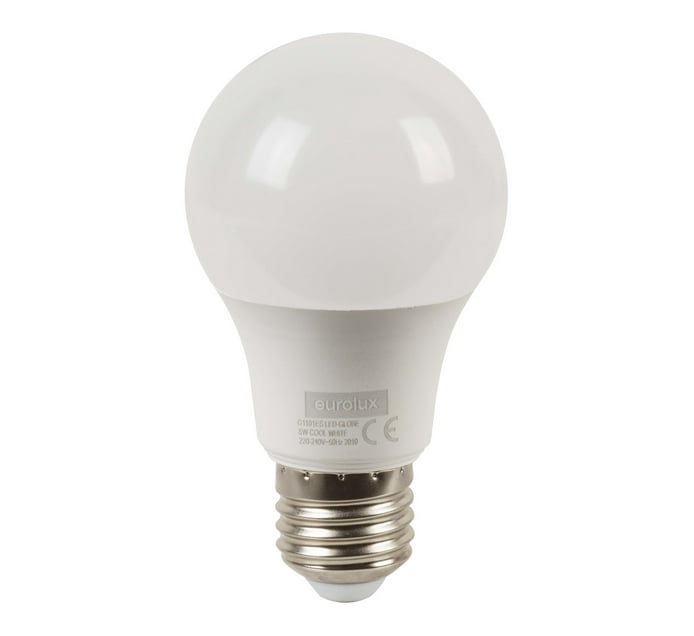 Eurolux 6 W A60 Classic Core LED Lamps ES/E27 CW 5-Pack | Makro