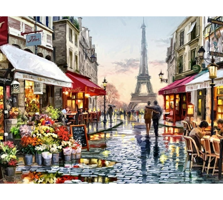 Umlozi Diamond Painting - Paris Streets - 40cm x 50cm Diamond Painting ...