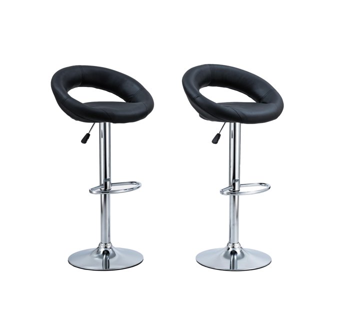Someone’s in a Makro Bar Stool Kitchen Chair Chrome Base - 2 Pack ...