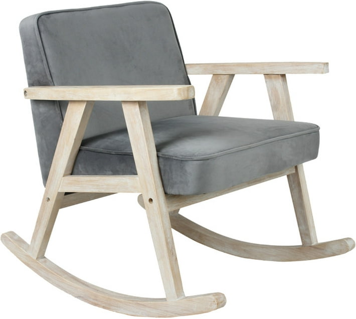 VAVA Grey Water Resistant Rocking Chair: Sweetheart Series Foam Living ...