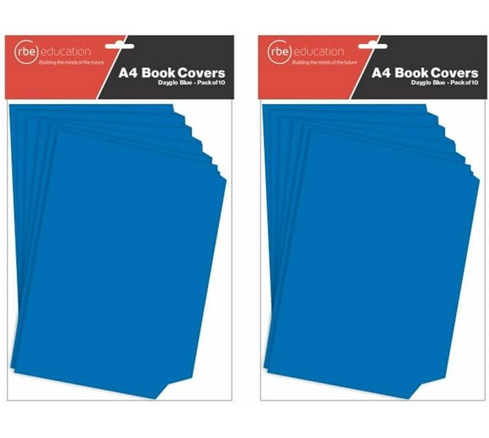 RBE BCDBLA4-20 Book Covers A4 Dayglo Blue 20's (1 Sets) | Makro