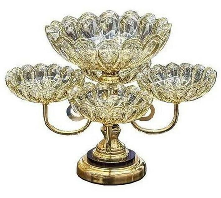 Crystal Glass Fruit Plate Ceramic CGF76123 Dinner Set () | Makro