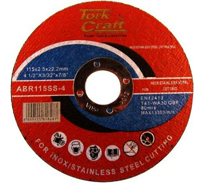 Cutting Disc Stainless Steel 115x2.5x22.22mm - 8 Pack | Makro