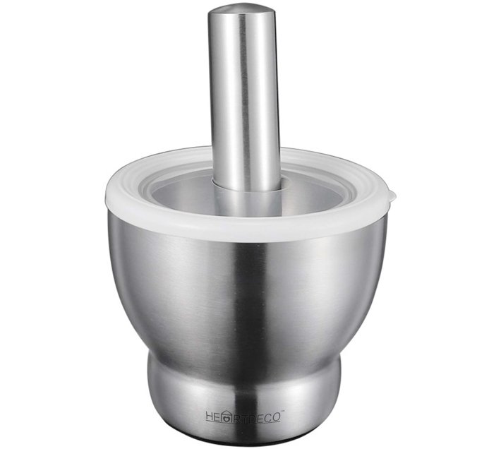 Heartdeco Mortar Spice Herb Crushing Pounder Set Plastic Blender ...