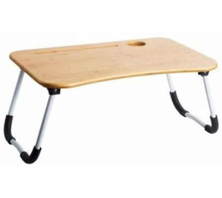 Generic F098 Wood Portable Laptop Table (Finish Colour - Brown) | Makro