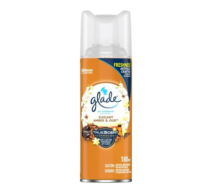 Buy Glade Air Freshener Elegant Amber & Oud (6 x 180ml) in Bulk | Makro ...