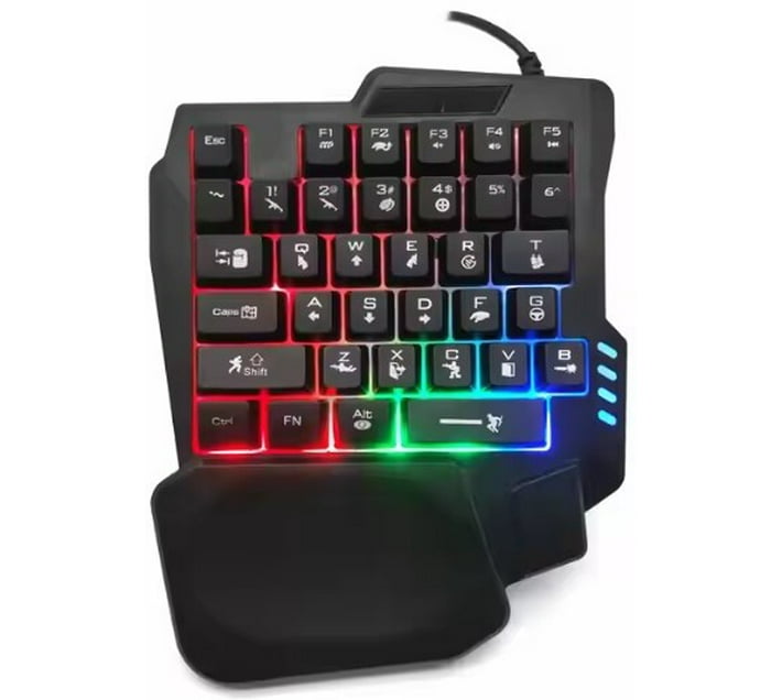 TWOLF Tf800 Wired USB Gaming Keyboard (Black) | Makro