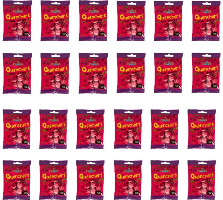 Gordons Sweets Sweet candy gs quenchers cherry-90g Bag (24 x 90 g) | Makro