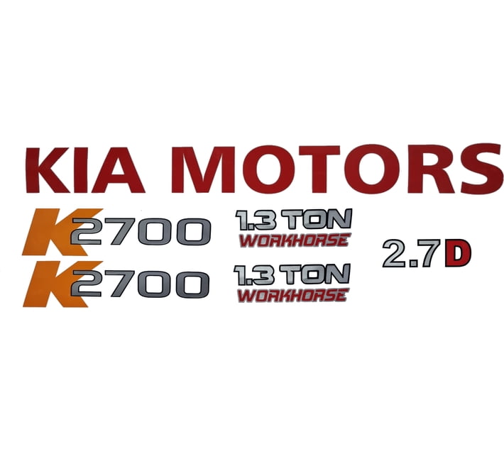 vaap Workhorse Full Sticker Set Compatible With Kia K2700 | Makro