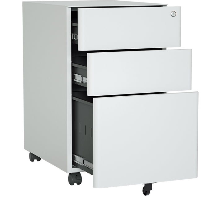 Steel Furniture Warehouse Steel 3 Drawer Mobile Pedestal Filing Cabinet ...