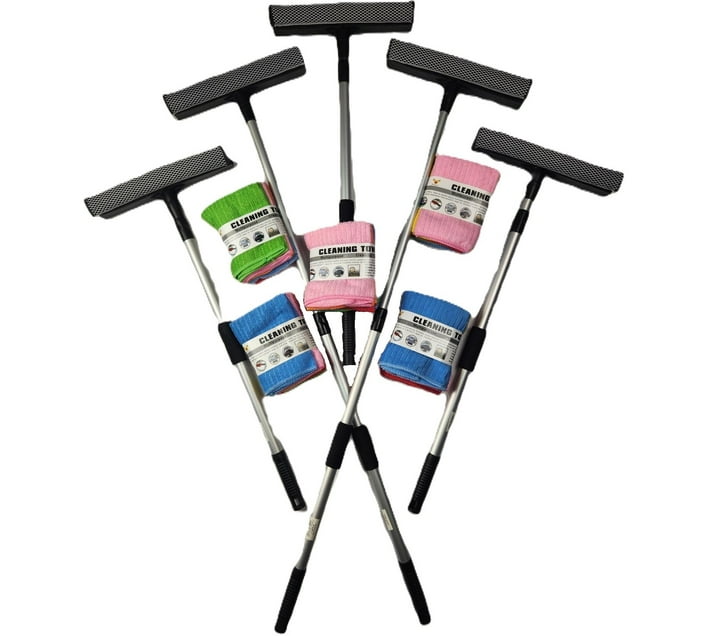 Buy Kims Convenience 5 PACK TELESCOPIC WINDOW SQUEEGEE WITH 25 ...