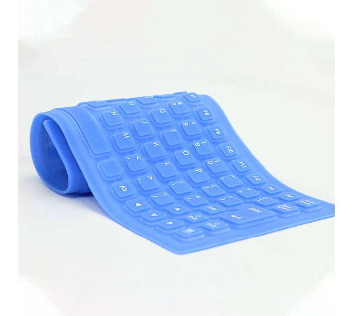 Buy SUPER E XF0610 USB Wired Soft Silicone Flexible Keyboard Desktop ...