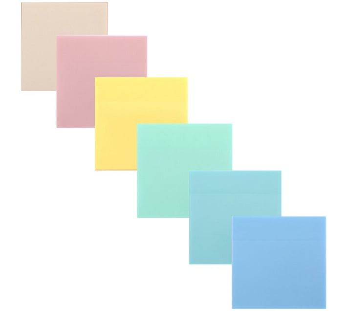 The Good Sport Craft Waterproof Transparent Sticky Notes Set Of 6 50 ...