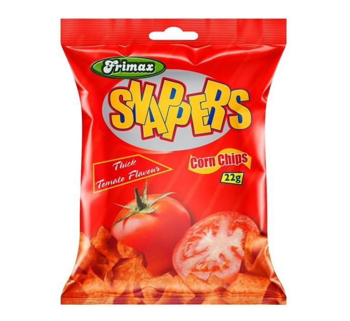 Buy Frimax Snappers Corn Chips Balers Tomato (50 x 22g) in Bulk | Makro ...