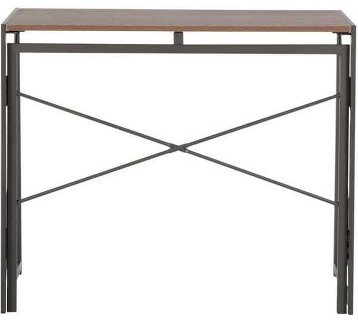 Rectangular Folding Desk 500 x 1000 x 755 mm 874327 Solid Wood Study ...