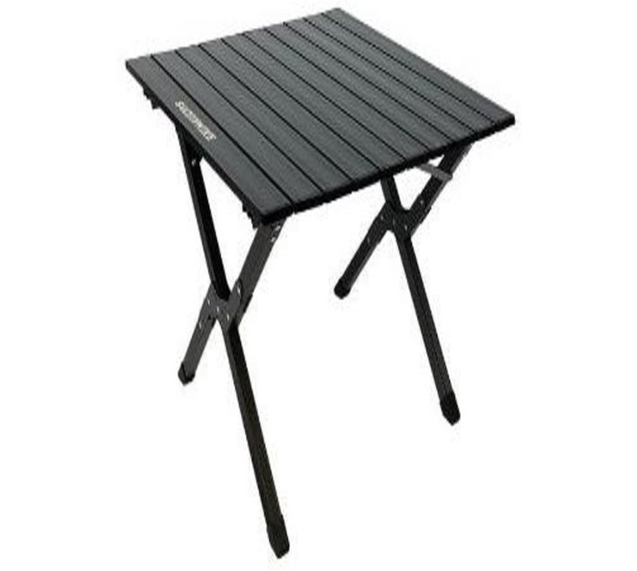 Generic 201331 Solid Wood Folding Table (Finish Colour - Black, Knock ...