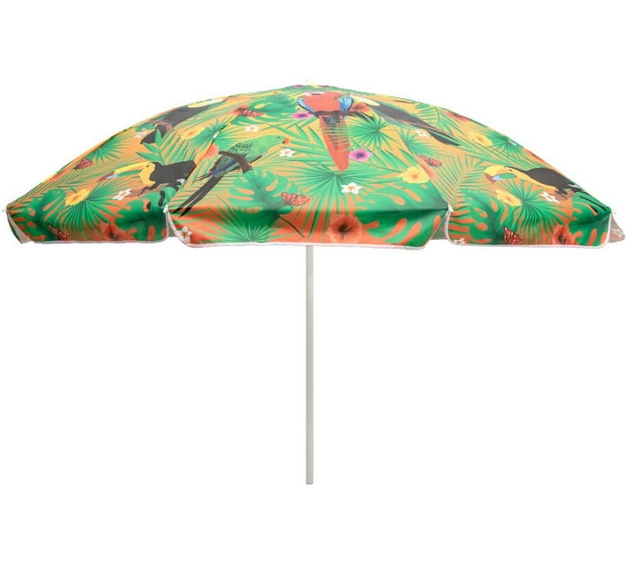 The Umbrella Man 2.0m Custom Digital Beach Umbrellas - Parrots and ...